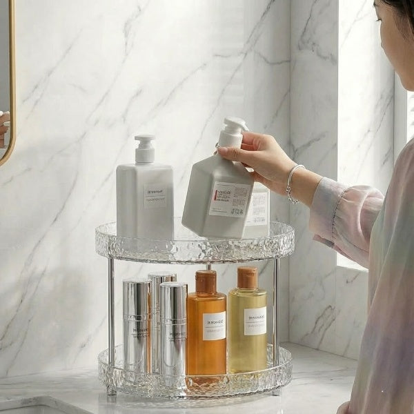 Multipurpose Round Acrylic Storage Rack – Wholesale City