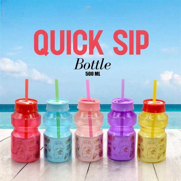 Kids Quick Sip Water Bottle with Straw 500ml – Wholesale City